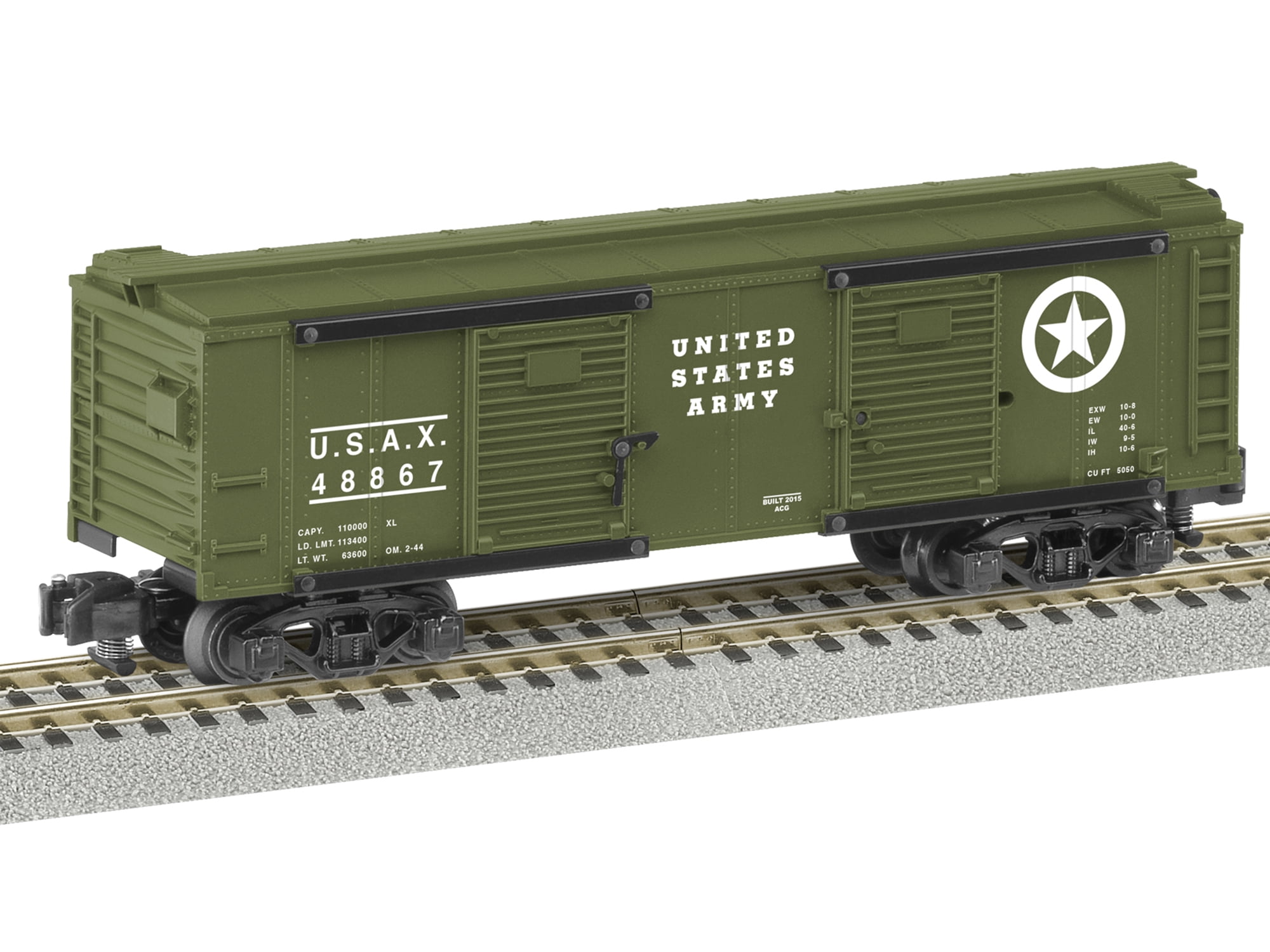 AF 6-48867 S Scale US Army Operating Unloading Boxcar - Ready to Run ...