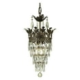 AFLighting Sovereign 1-Light Mini Chandelier, Crystal Accents, Antique ...