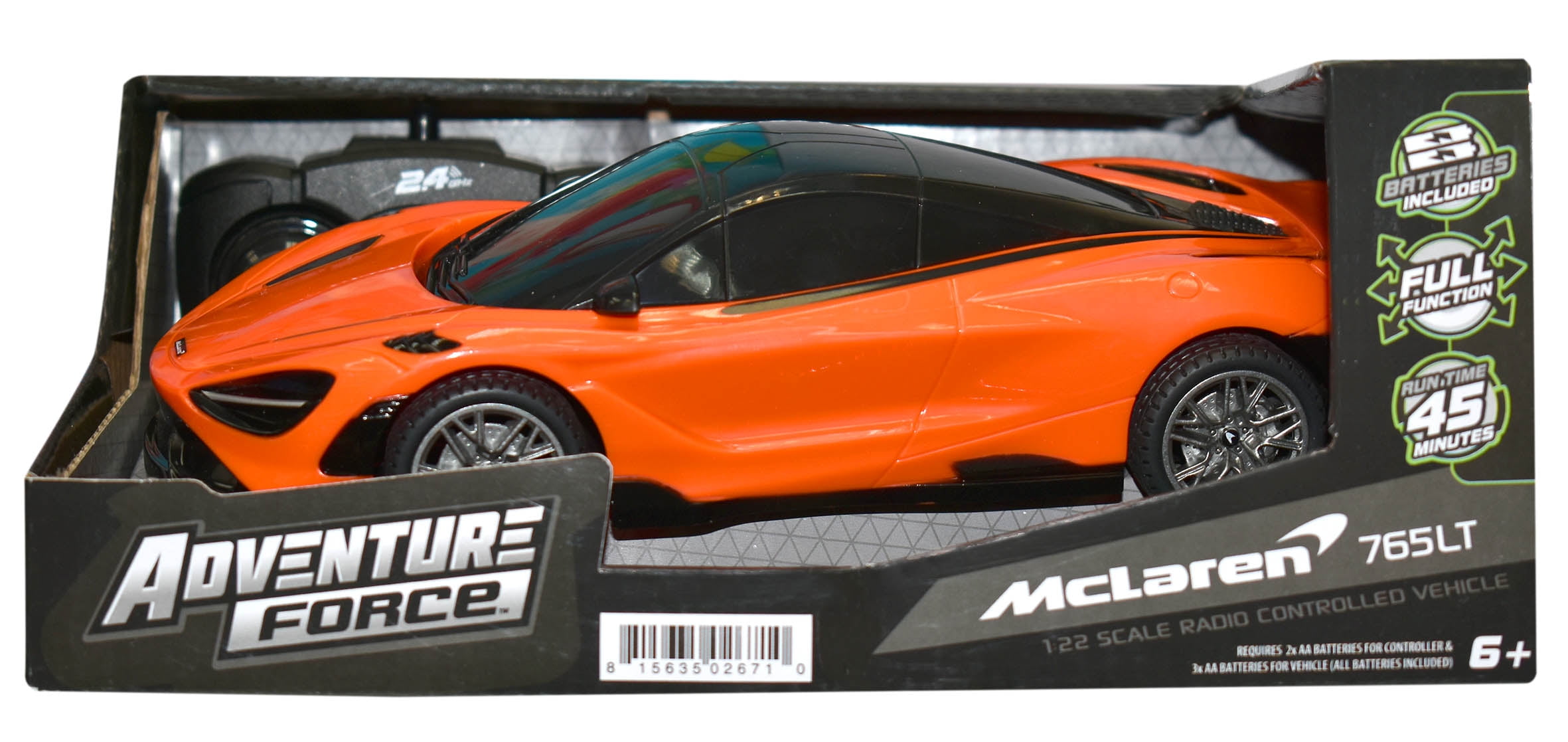 Adventure Force (1:22) McLaren 765LT RC Car, 2.4 ghz, Liscensed by ...