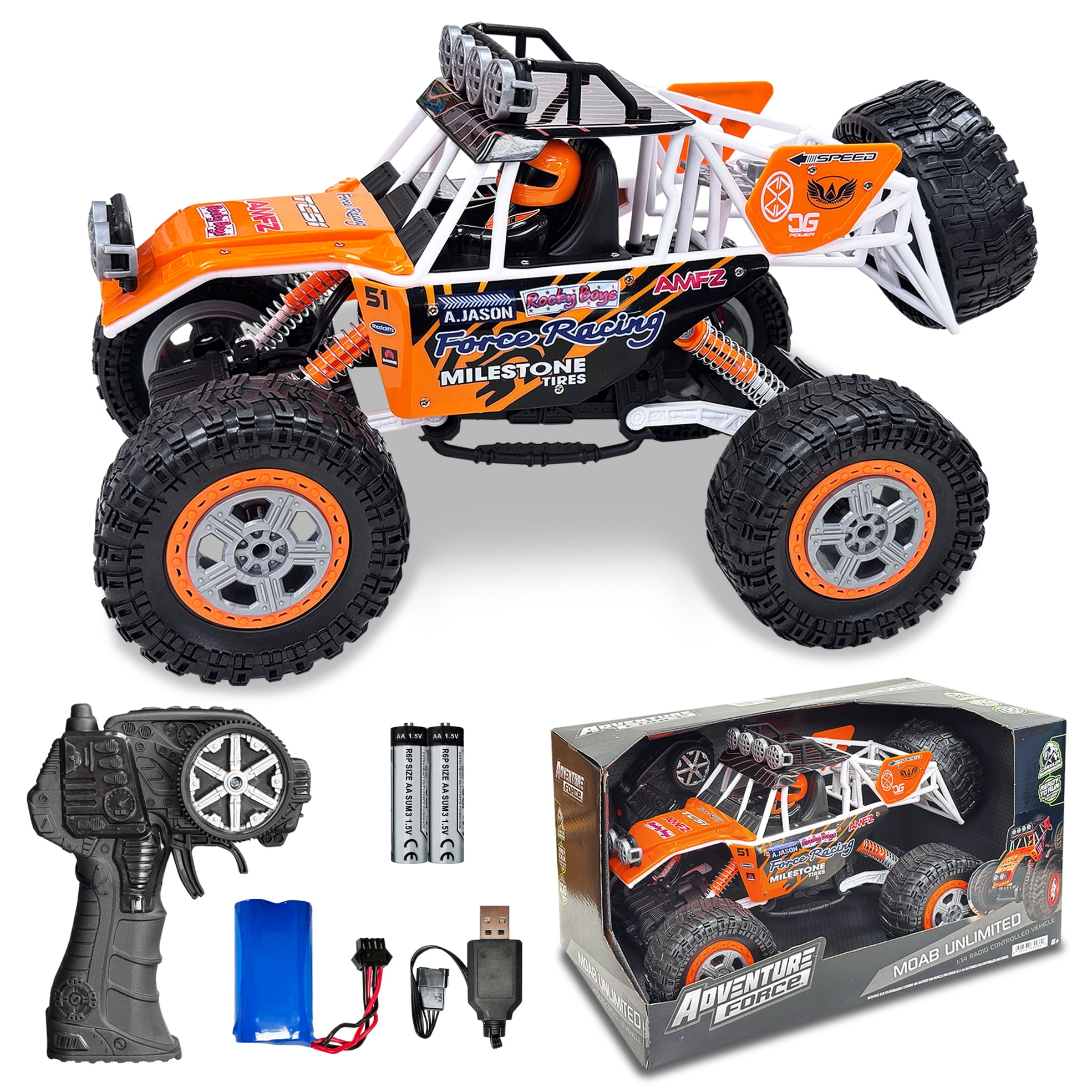 Adventure Force 1:14 Moab Unlimited 4x4 Radio Control Car - Walmart.com