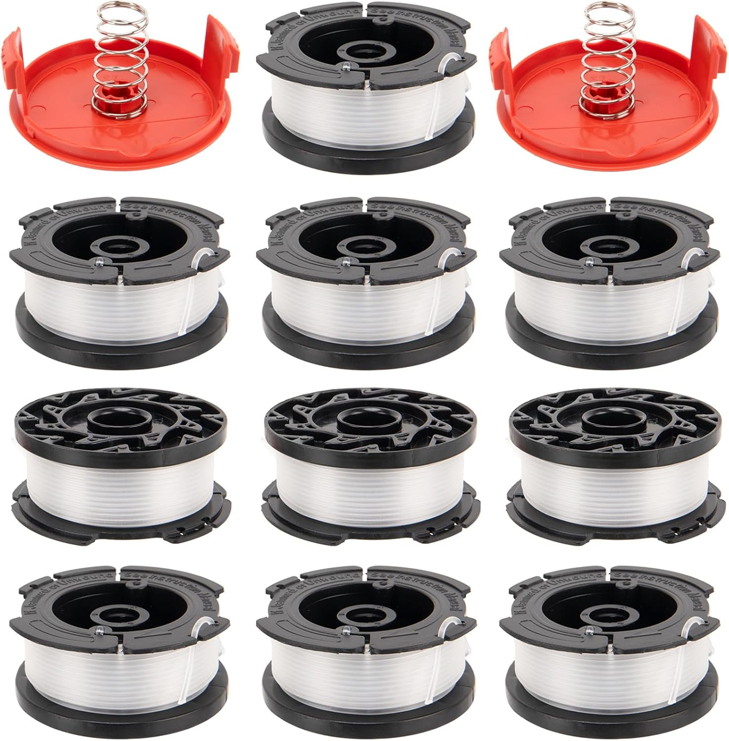 AF100 Replacement Spools for Black Decker Weed Eater String, 30Ft 0.065 ...