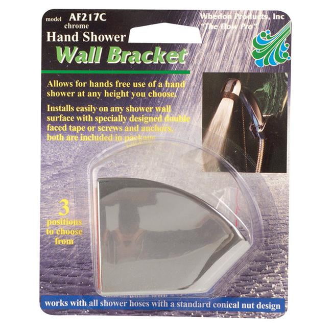 AF217C Handled Showered Wall Bracket - Chrome - 5.5in. H x 4.5in. W x 1 ...