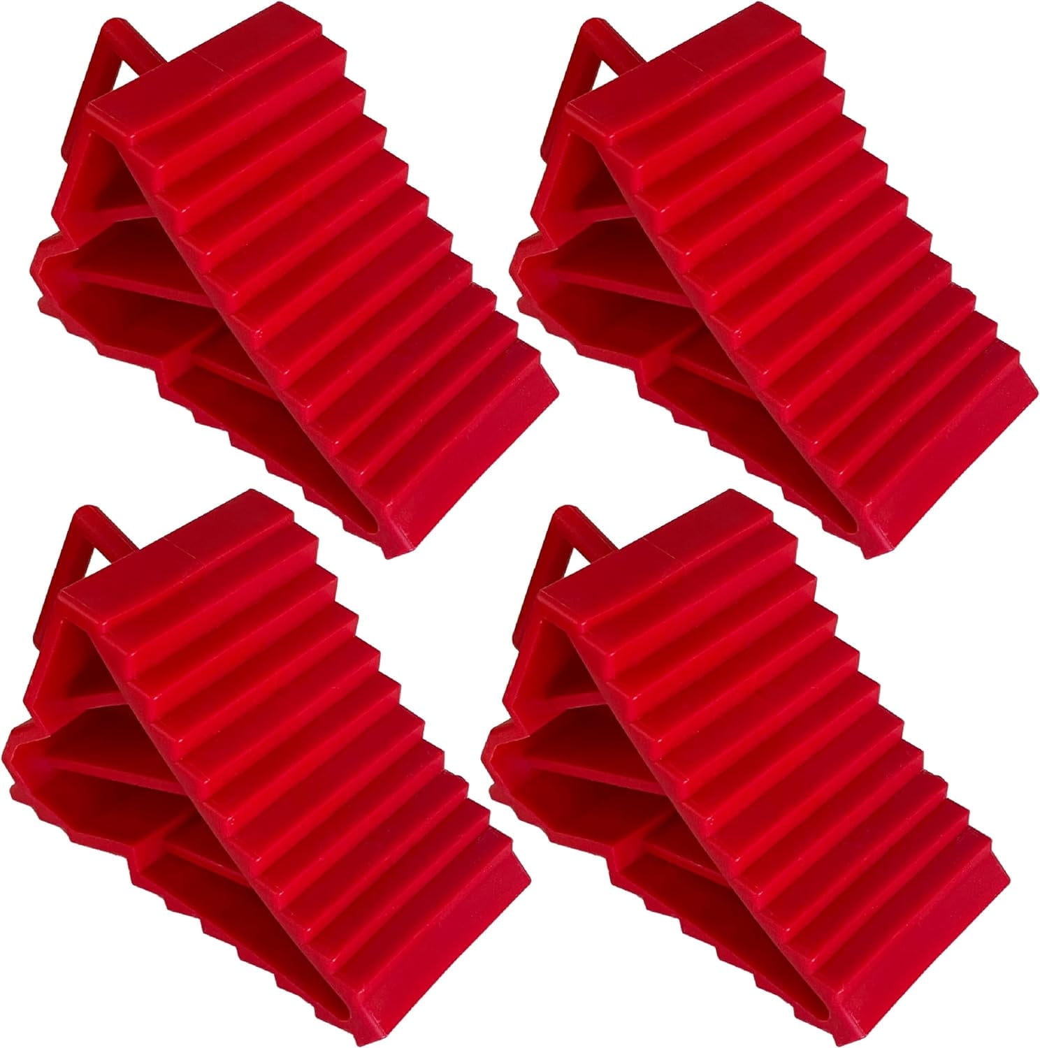 AFA Tooling Car Ramps with Red Rubber Wheel Chocks, 4 Piece - Walmart.com
