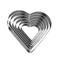 AFACUHX 1 Set Stainless Steel Heart Shaped Cookie Cutter for Baking ...