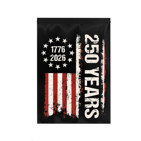 AFACUHX 1PC 250th Anniversary Double Side Celebration Banner Garden ...