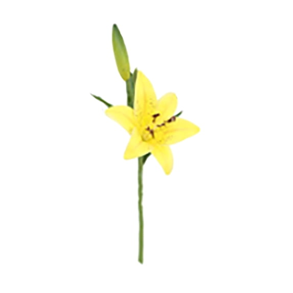 AFACUHX 2PC Artificial Flower Decoration Lifelike Silk Realistic Lilies ...