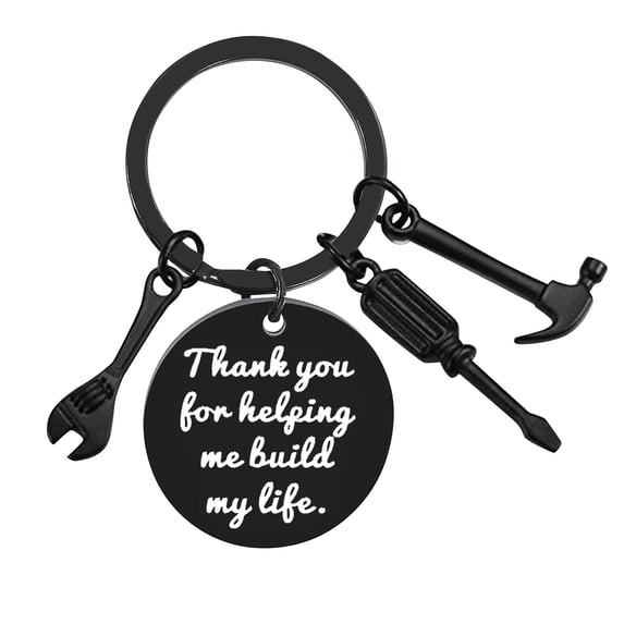 AFACUHX 2PC Father's Day Key Chain If Dad Can't Fix It No One Can with ...