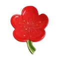 AFACUHX 2PC Hand Painted Flower Shaped Ceramic Soap Dish Porcelain Soap ...