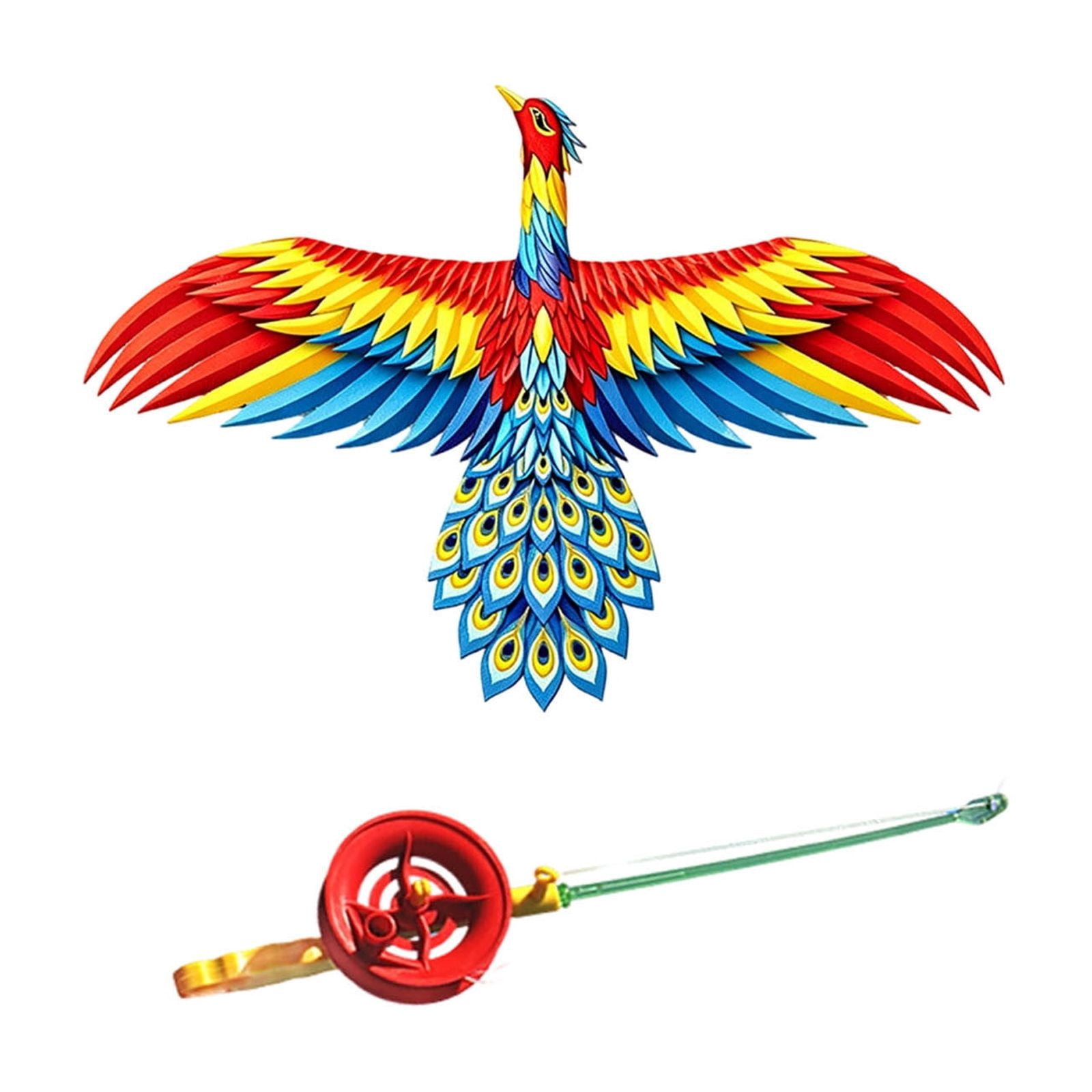 AFACUHX 2PC Pole Kite Beach Angling Themed Flying Dynamic Wing Kites ...