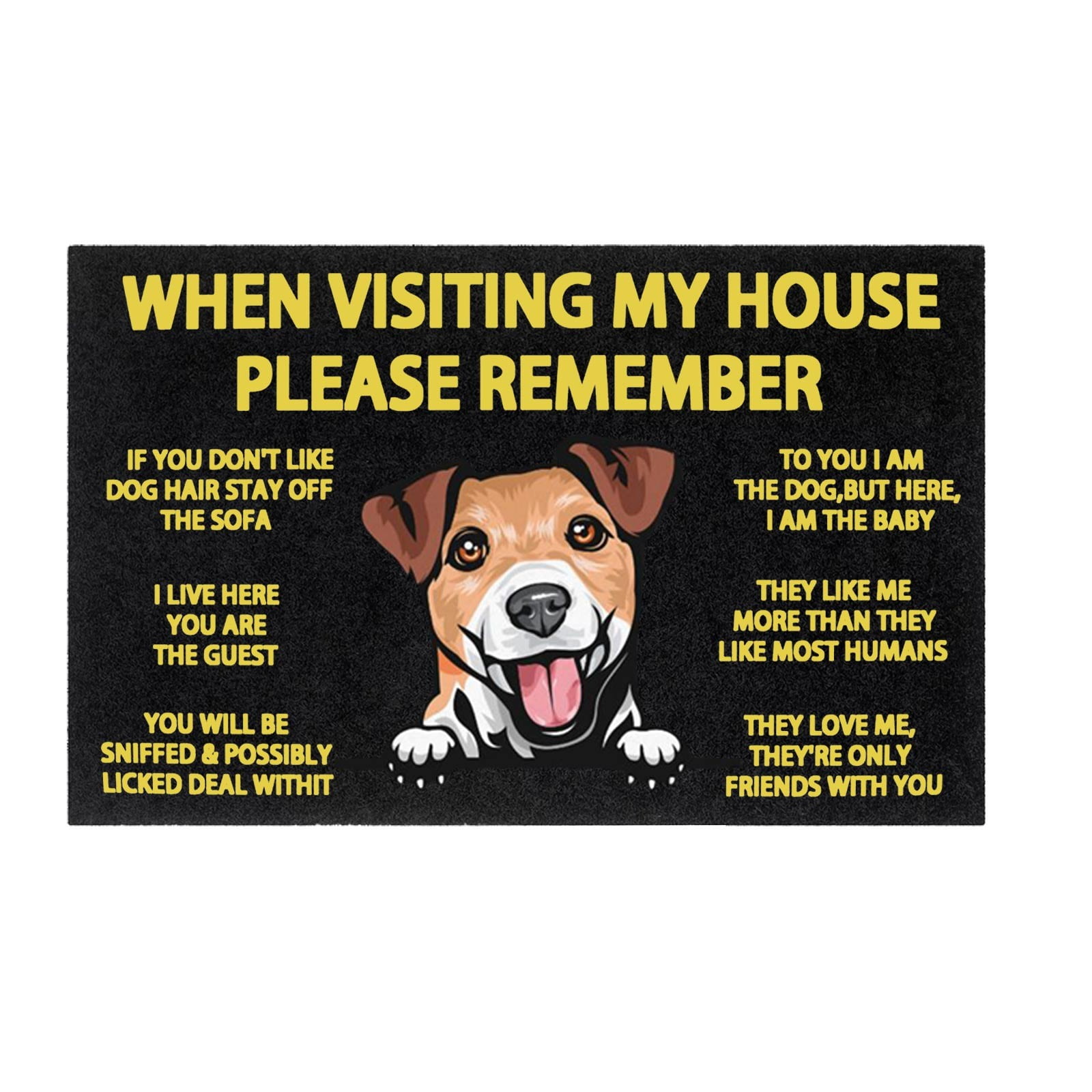 AFACUHX 2PC Siberian Chihuahua Doormat Dog Interior Monologue Doormat ...
