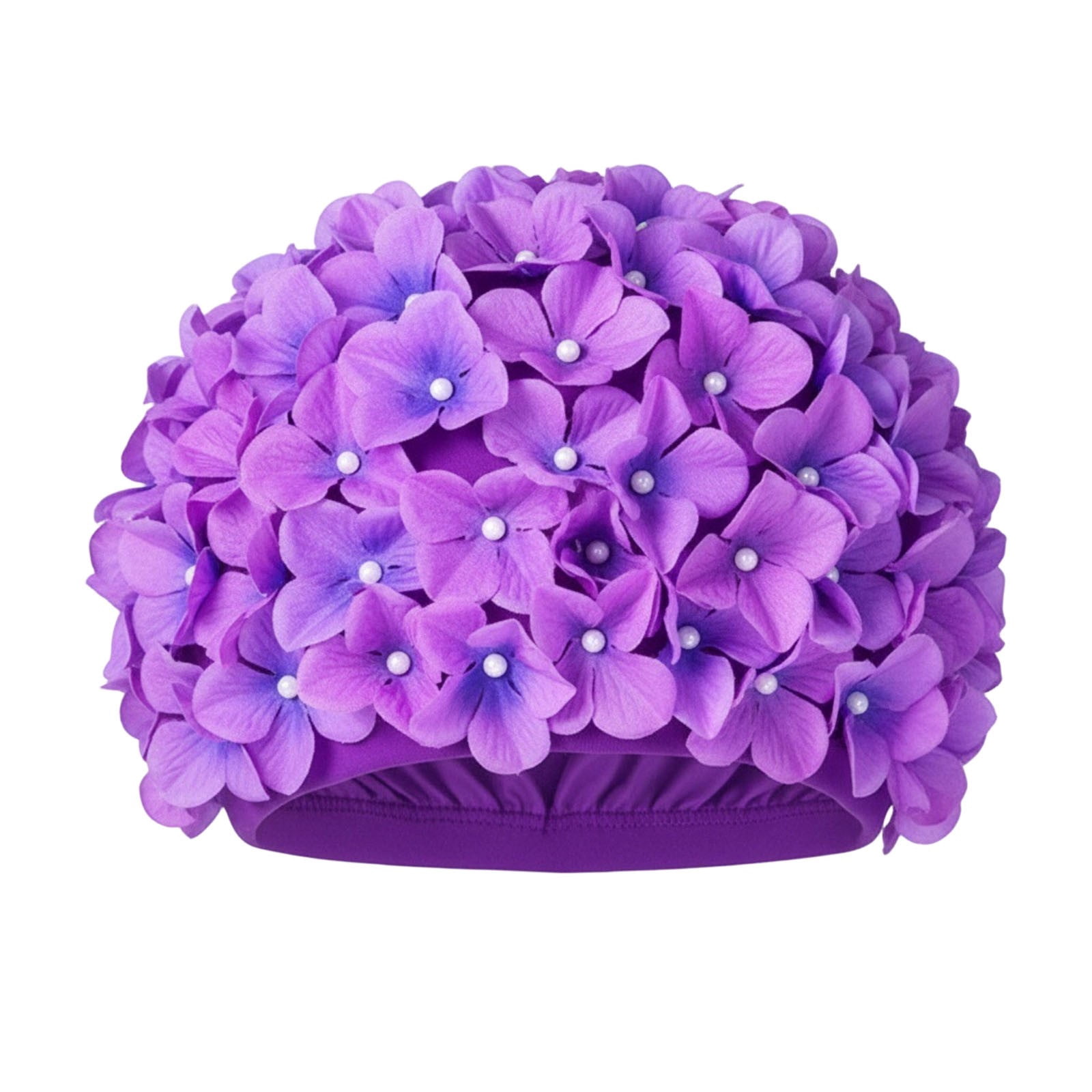 AFACUHX 2PC Unisex Fashion Elegant Floral Print Swim Cap Fully Enclosed ...