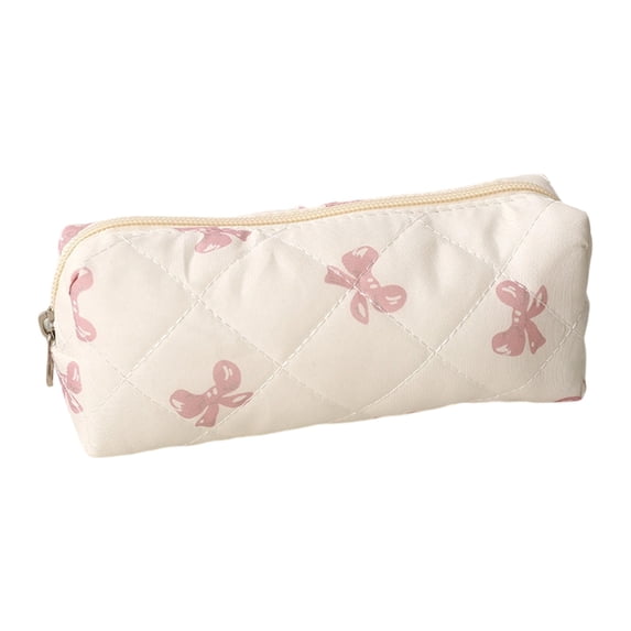 AFACUHX 3PC Pencil Pouch Aesthetic Cute Bow Design with Zipper Large ...