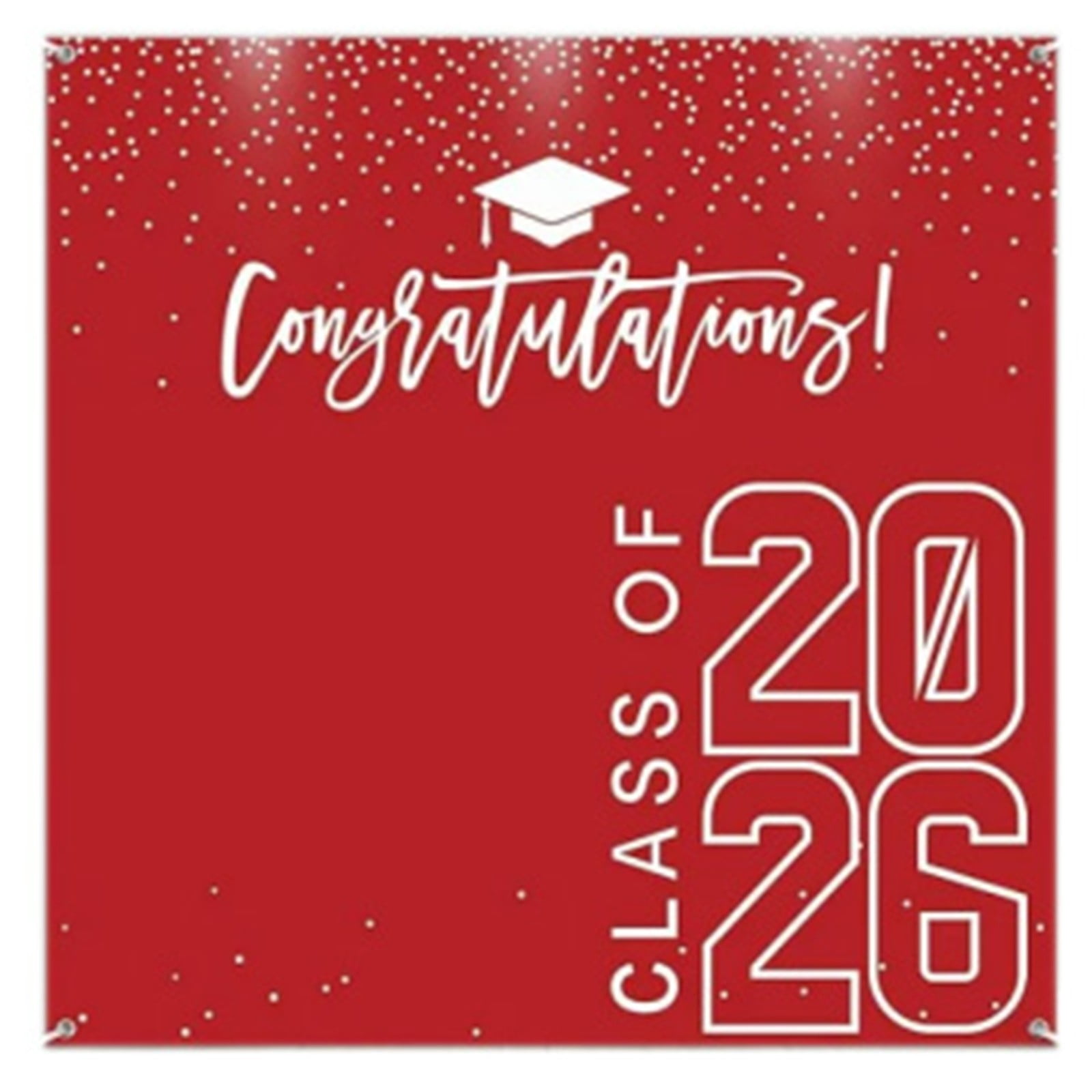 AFACUHX 4PC 6x6ft Large Booth Congratulations Banner for Class of 2026 ...