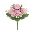 AFACUHX 5PC Artificial Flower Decoration Lifelike Silk Realistic Lilies ...