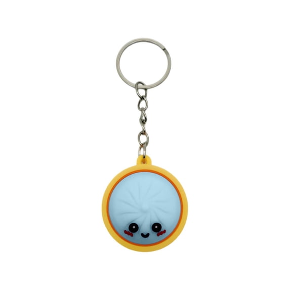 AFACUHX 5PC Glowing Dumpling Keychain Crisp Clicker Sound Touch Sensing ...