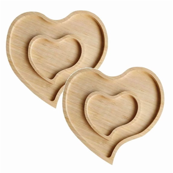 AFACUHX Multi-Purpose Wooden Food Trays Snack Board Plate Dinner Plate ...
