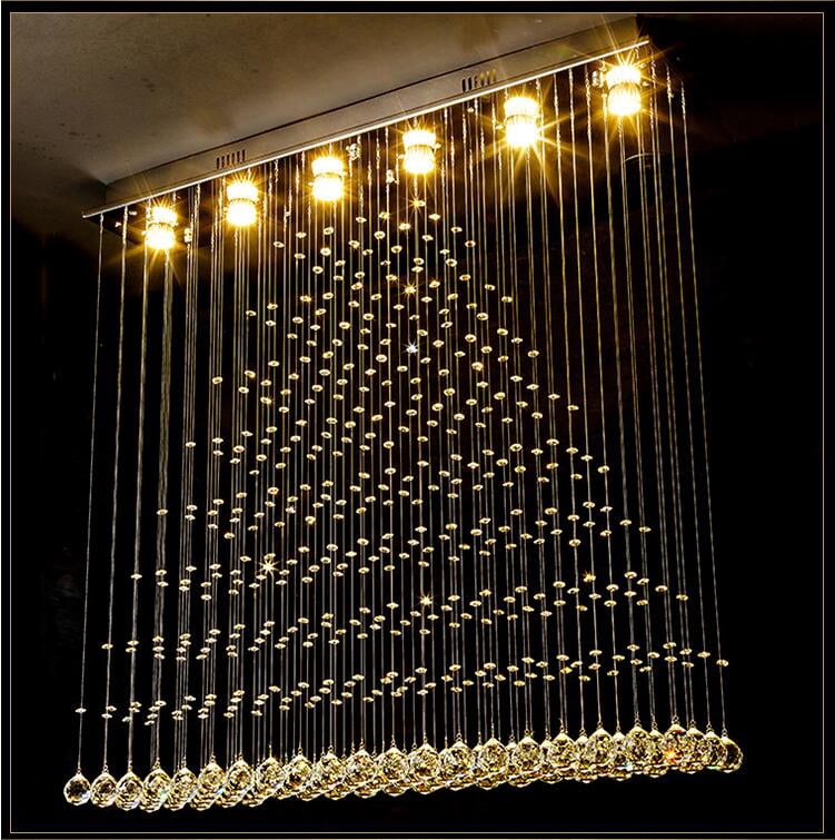 AFANQI 6-Lights Modern Chandelier in Raindrop Chandelier Style,Modern ...