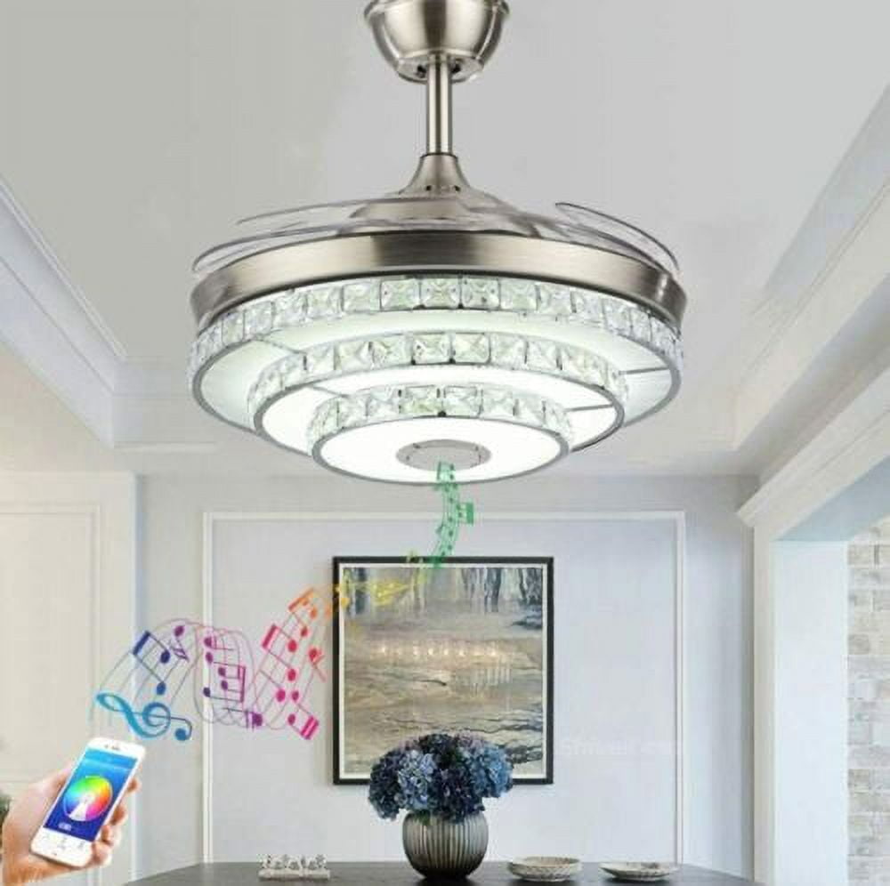 AFANQI Modern 42" Ceiling Fan with LED Light and Remote, Smart ...