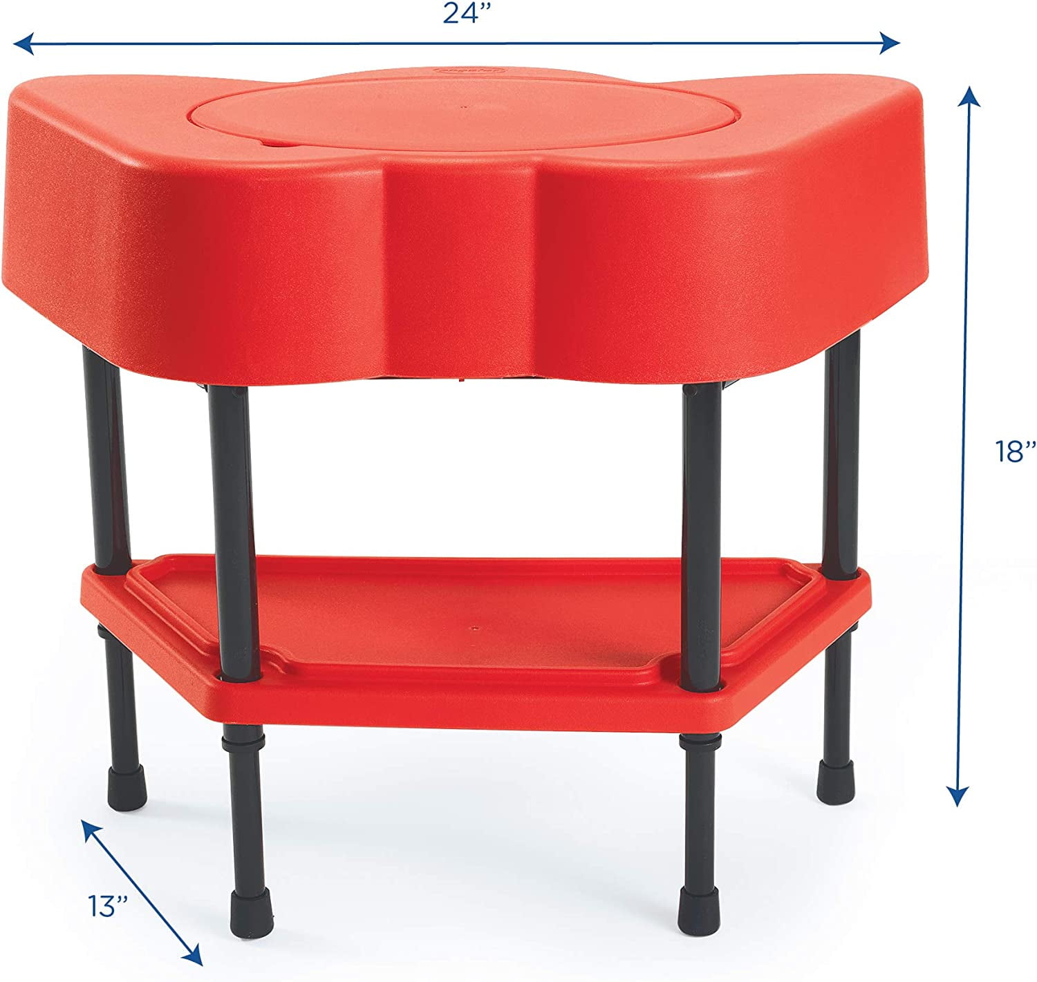 AFB5100PR Toddler Sensory Table with Lid, Adjustable Height Sand ...