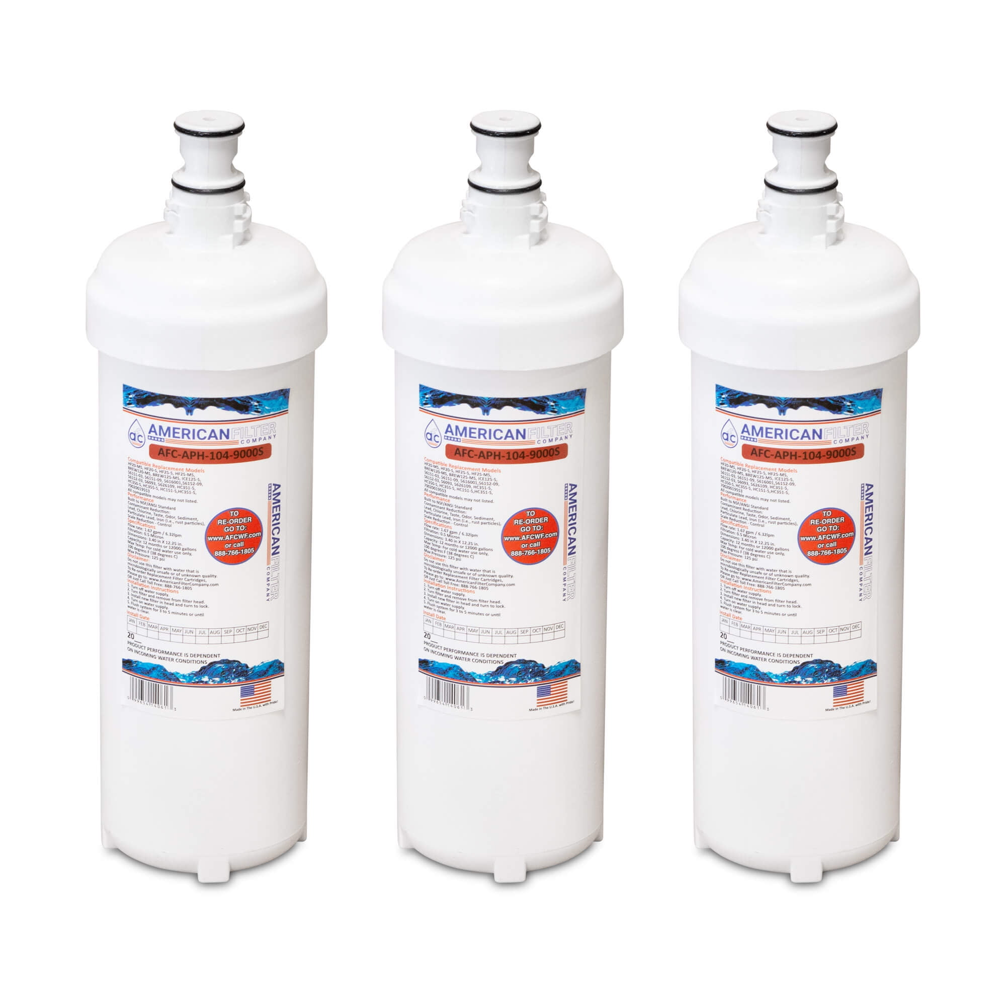 AFC® #AFC-APH-104-9000, Compatible Water Filter with 3M® AquaPure® Easy ...