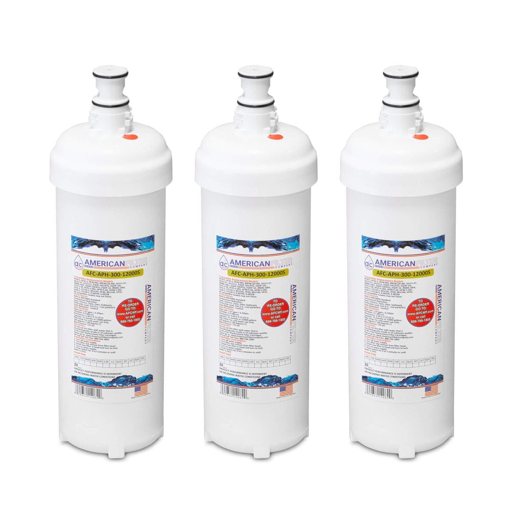 AFC® #AFC-APH-300-12000SK Water Filter Made in USA -3 Filters - Walmart.com