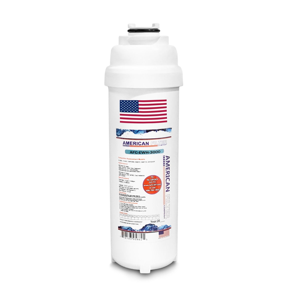 AFC® #AFC-EWH-3000, Compatible with Halsey Taylor® HTHB-HAC8PV-NF Water ...