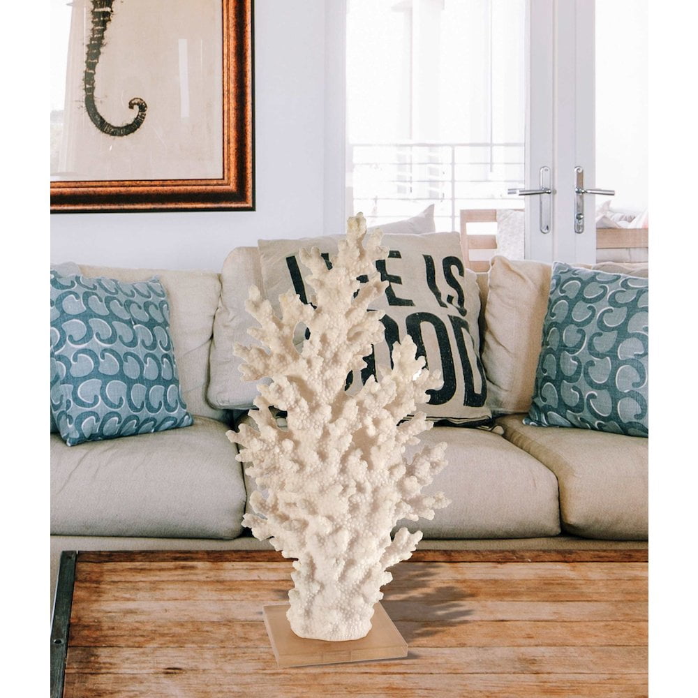 AFD White Coral with Acrylic Base Tall - Walmart.com