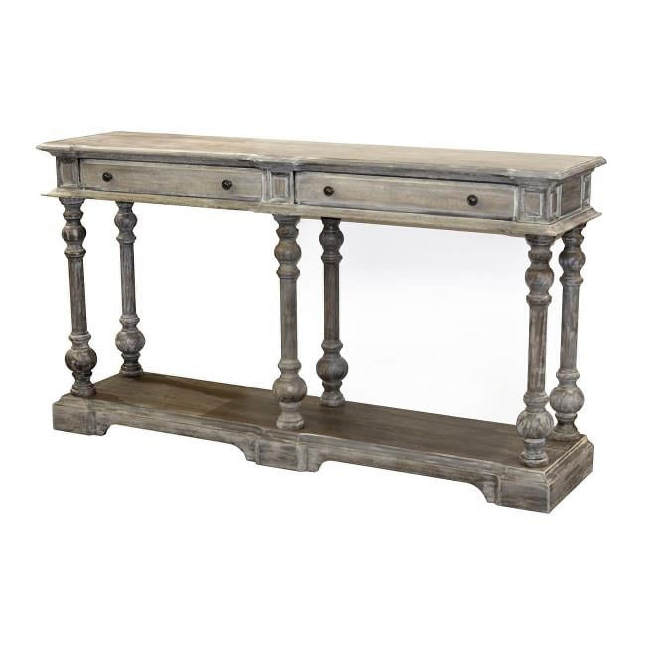 AFD Home 12004710 Seasoned Console Table, Grey - 38 x 70 x 16.5 in ...