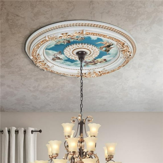 AFD Home White Cherub Ceiling Medallion - Multi Color - Walmart.com