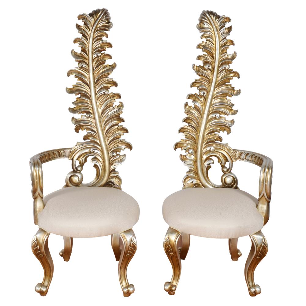 AFD Platine Italia Leaf Chair Set of 2 - Walmart.com