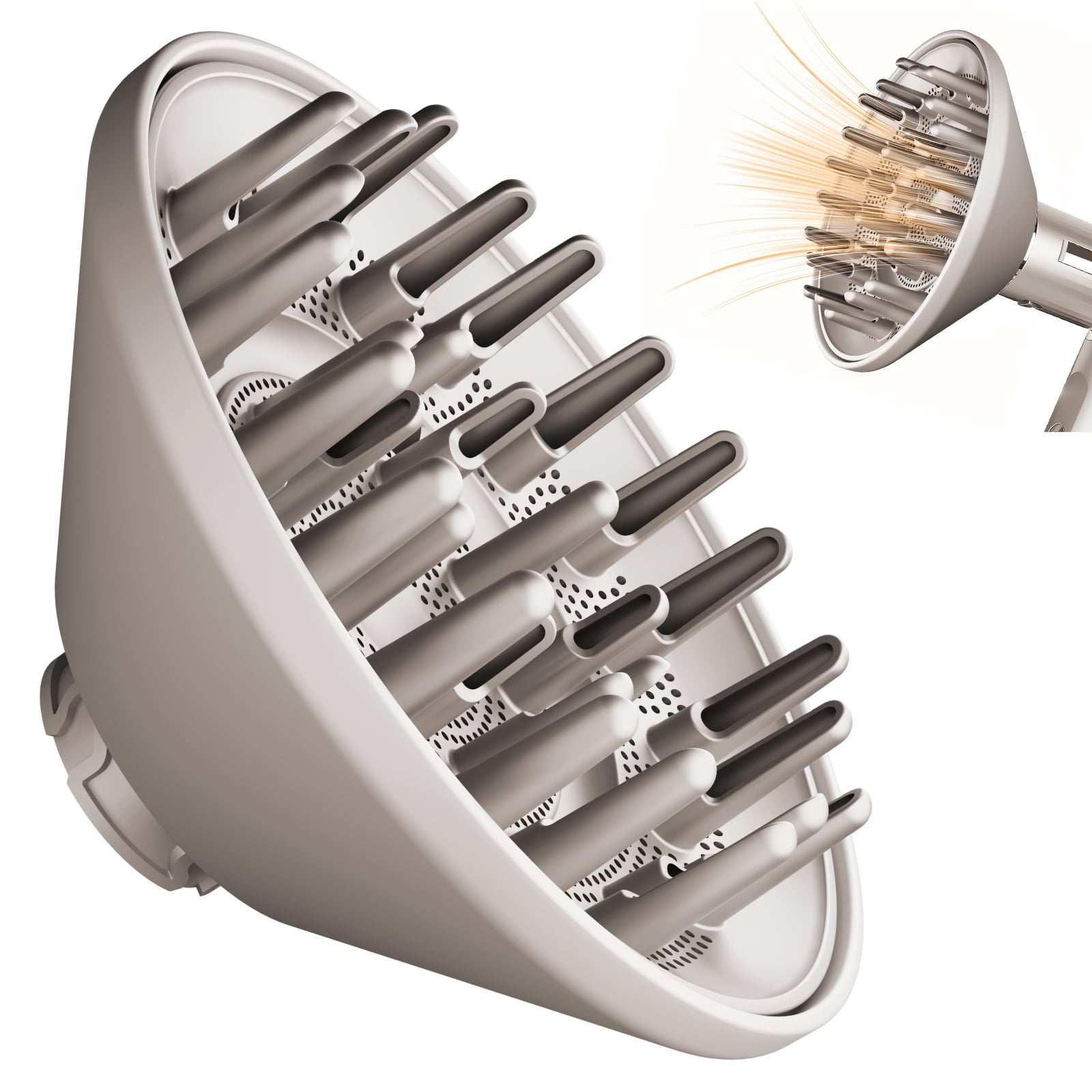 AFDD Large Diffuser Attachment compatible with Shark FlexStyle Upgraded Bigger Diffuser Nozzle ...