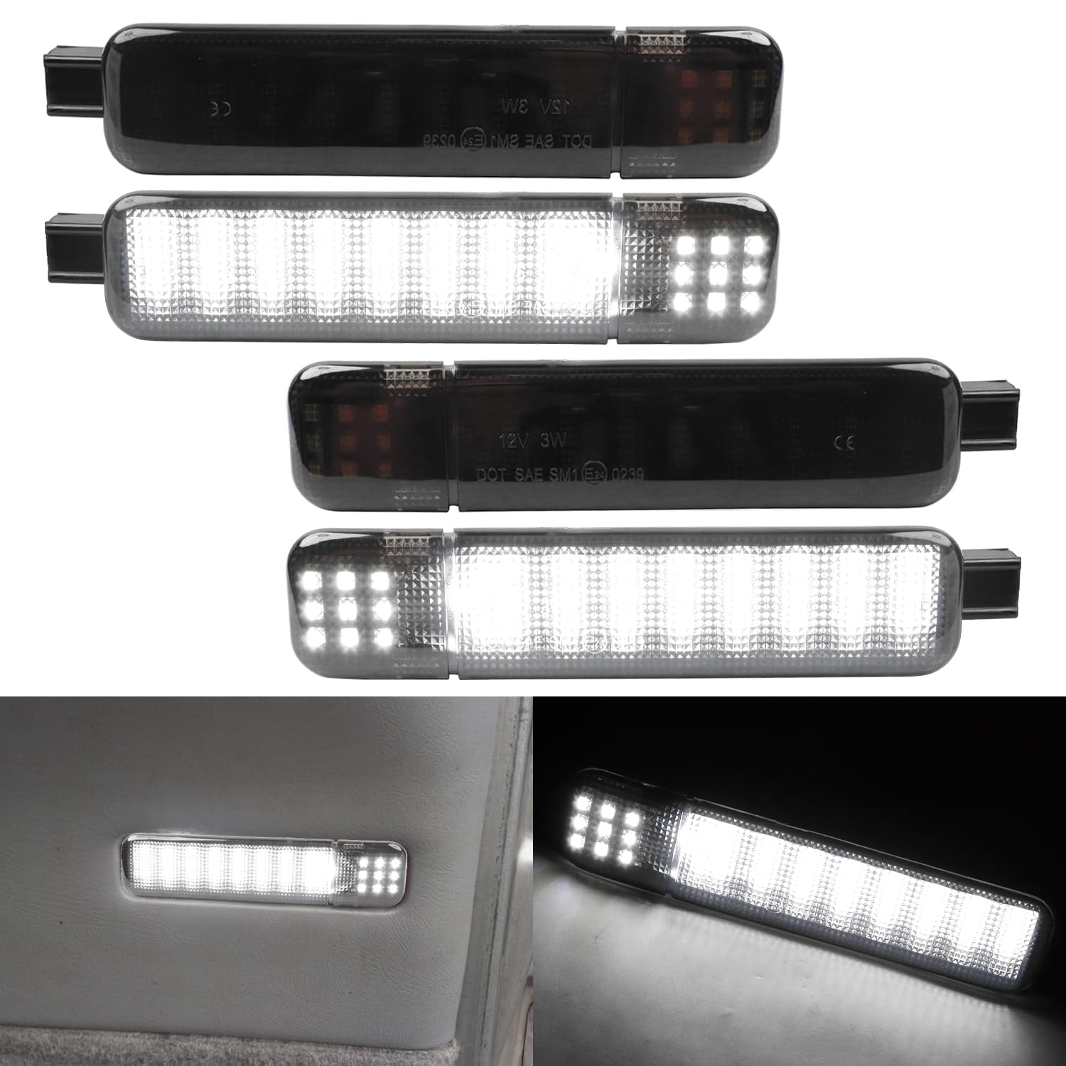 AFEISOL Led Side Door MMF7 Panel Lights Courtesy Light Chevy Sierra GMC ...