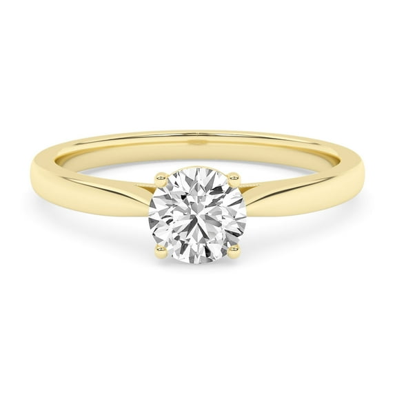 AFFY 1/2 Carat (ctw) Solitaire Engagement Rings For Women, Round Lab ...
