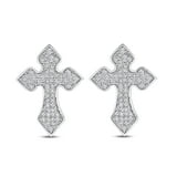 AFFY 1/5 Cttw 14k Gold Plated Sterling SIlver Round Cut White Natural ...