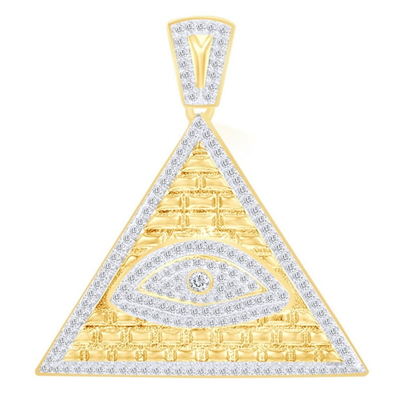 AFFY 1.5 Cttw Round White Natural Diamond Hip Hop Jewelry Ace Of Spades ...