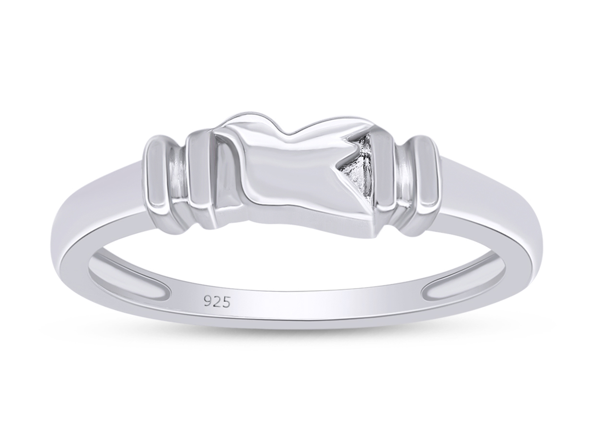 AFFY 14K White Gold over 925 Sterling Silver Holy Spirit Simple Dove ...