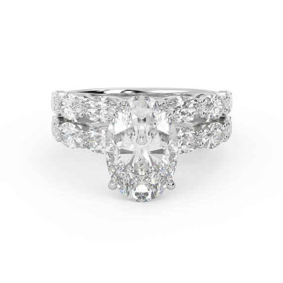 AFFY Bridal Set Rings for Women, 7.25 Carat (ctw) Oval Cut IGI ...