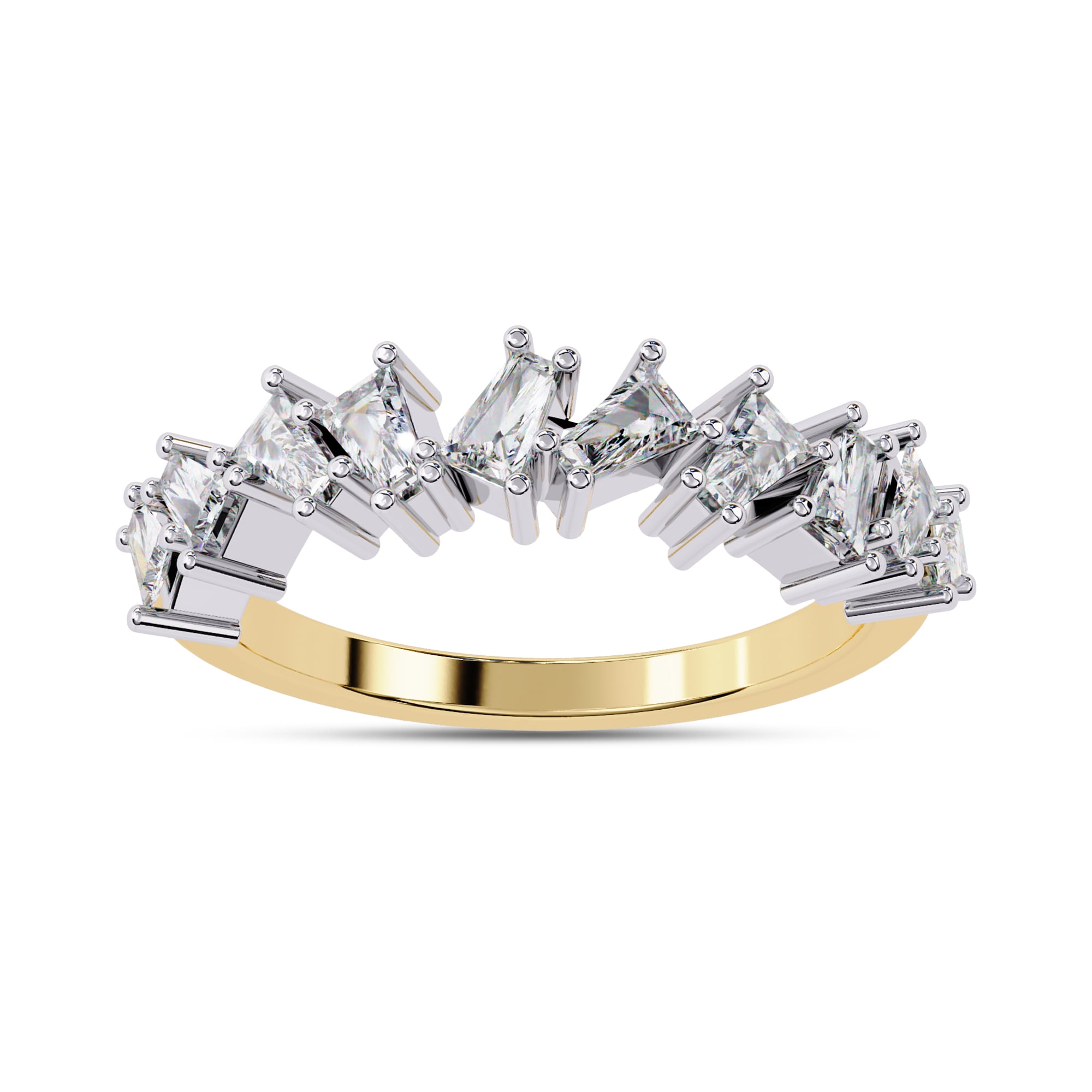 AFFY Eternity Ring for Women, 0.50 Carart (ctw) Baguette Cut Lab Grown ...