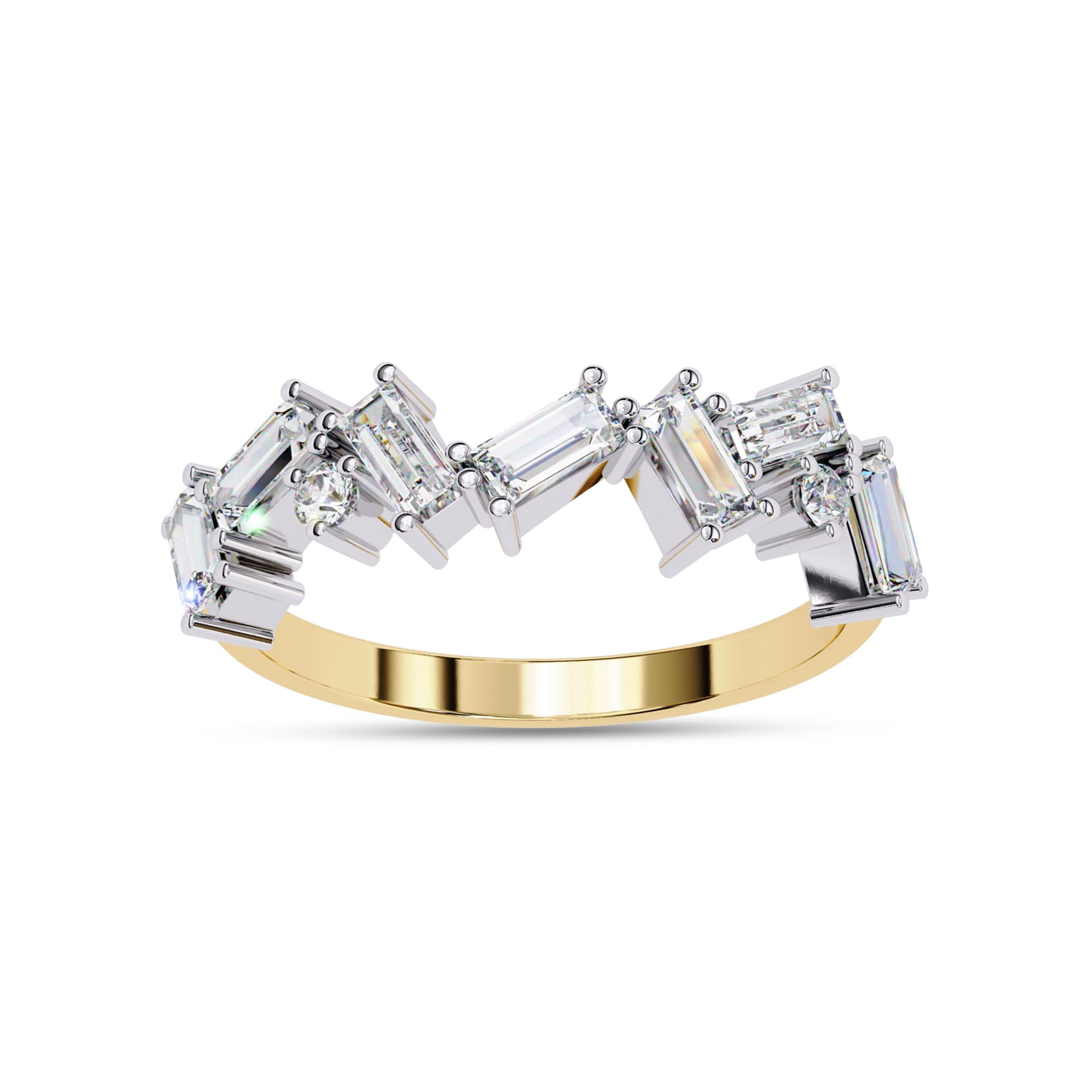 AFFY Half Eternity Wedding Band Ring for Women, 0.75 Carat (ctw ...