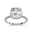 AFFY Hidden Halo Solitaire Engagement Ring for Women Center 9.2mm ...