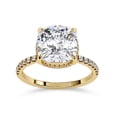 AFFY Hidden Halo Solitaire Engagement Ring for Women Center 9.2mm ...