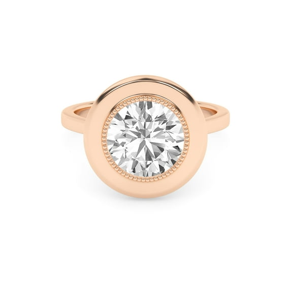 AFFY IGI Certified Bezel Miligrain Set Solitaire Style, 2.00 Carat (ctw ...