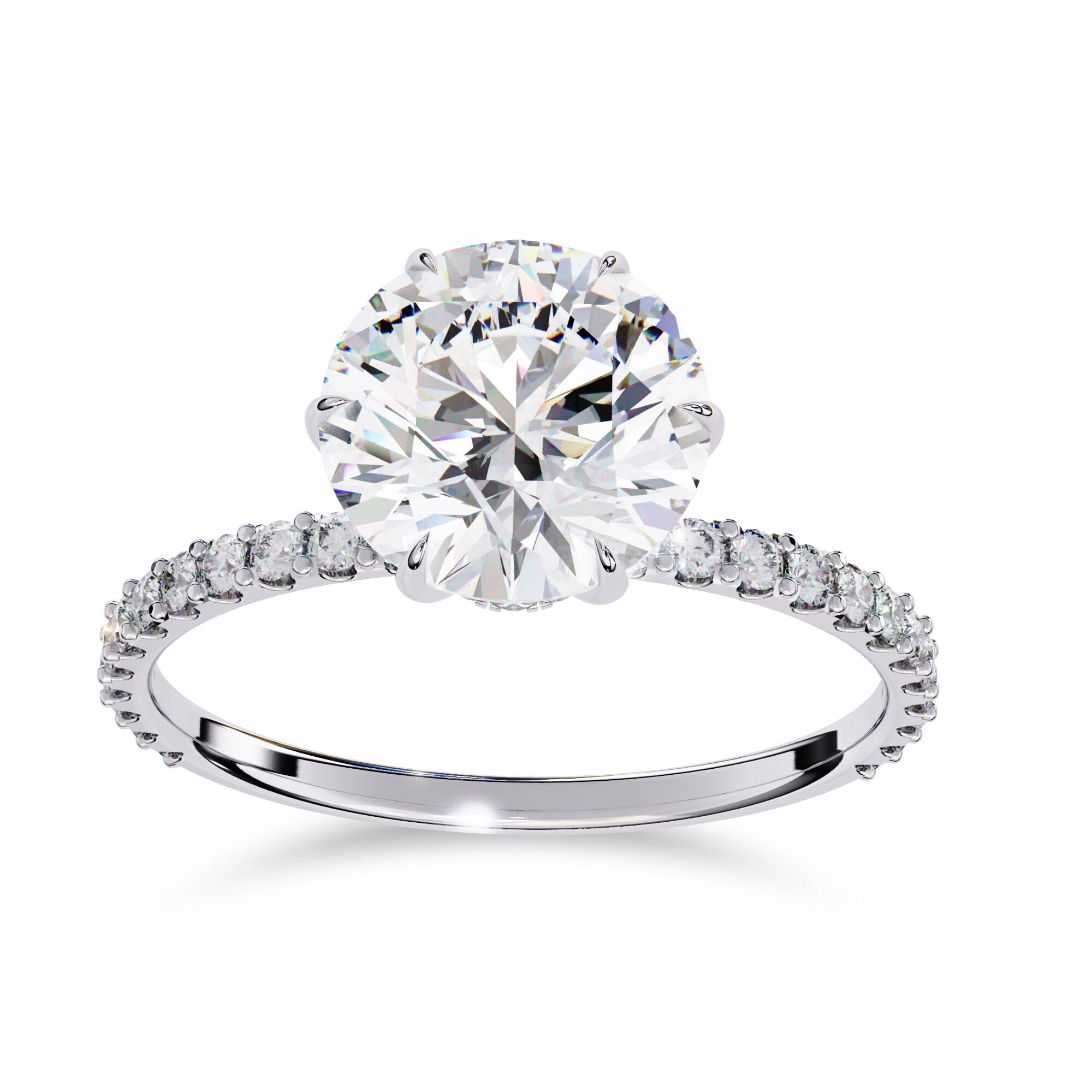 AFFY IGI Certified Lab Grown Diamond Solitaire Engagement Rings For ...
