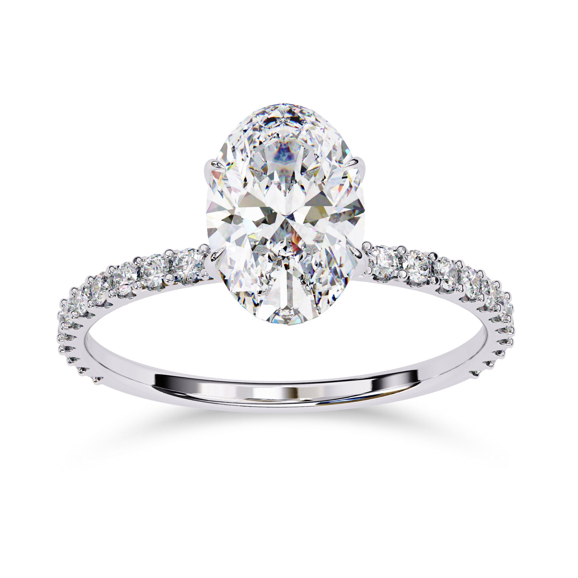 AFFY IGI Certified Lab Grown Diamond Solitaire Engagement Rings For ...