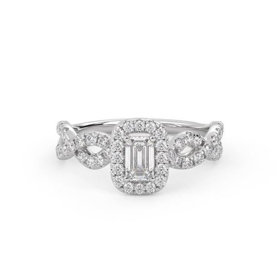 1.75 Ctw Round Trillion And Round Designer Diamond 14K Rose Gold ...
