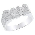 AFFY Nugget Style Men's Anniversary Ring In 10K Solid Yellow Gold 8.25 ...