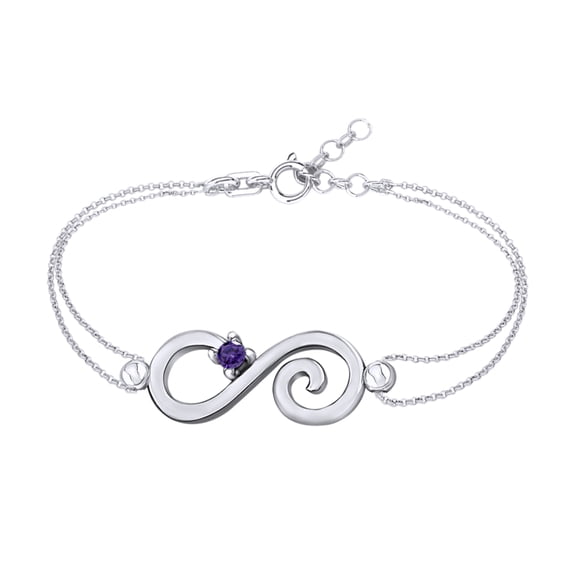 AFFY Round Shape Simulated Ruby Beautiful Butterfly Chain Bracelets In ...