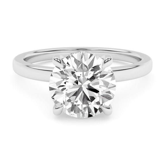 AFFY Solitaire Engagement Rings For Women, 2.10 Carat (ctw) Round Lab ...