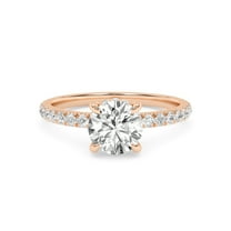 AFFY Round Halo Engagement Rings For Women, 1.50 Carat (ctw) Lab ...