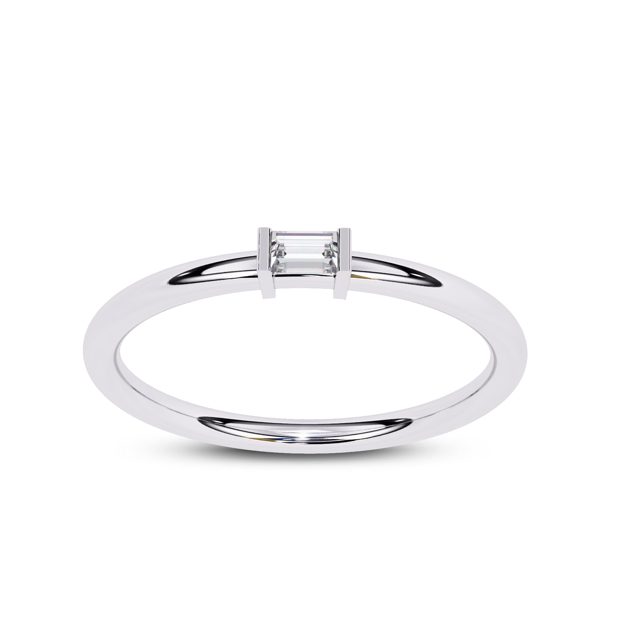 AFFY Solitaire Stackable Engagement Ring for Women, 1/10 Carat (ctw ...